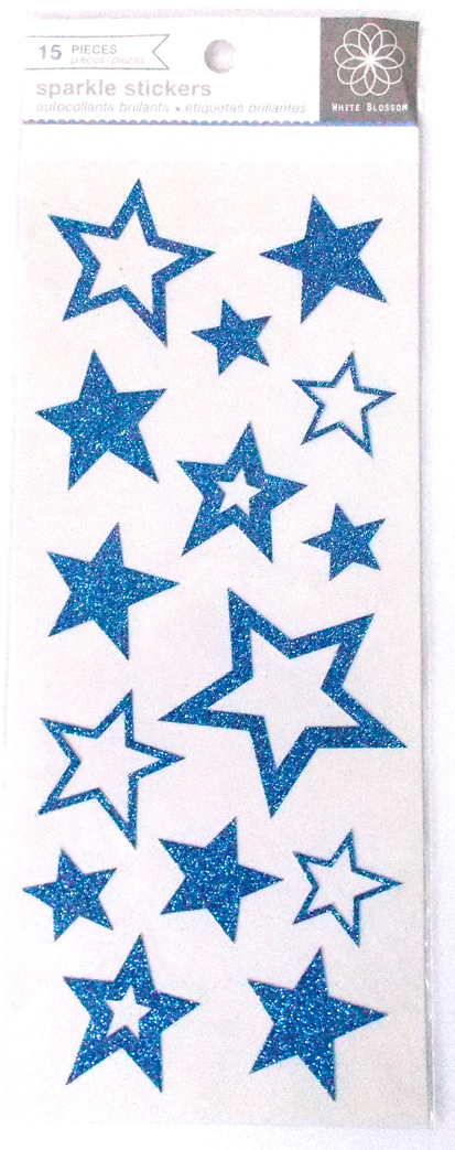 Adesivo Estrela cor azul – Arte Forte Scrap